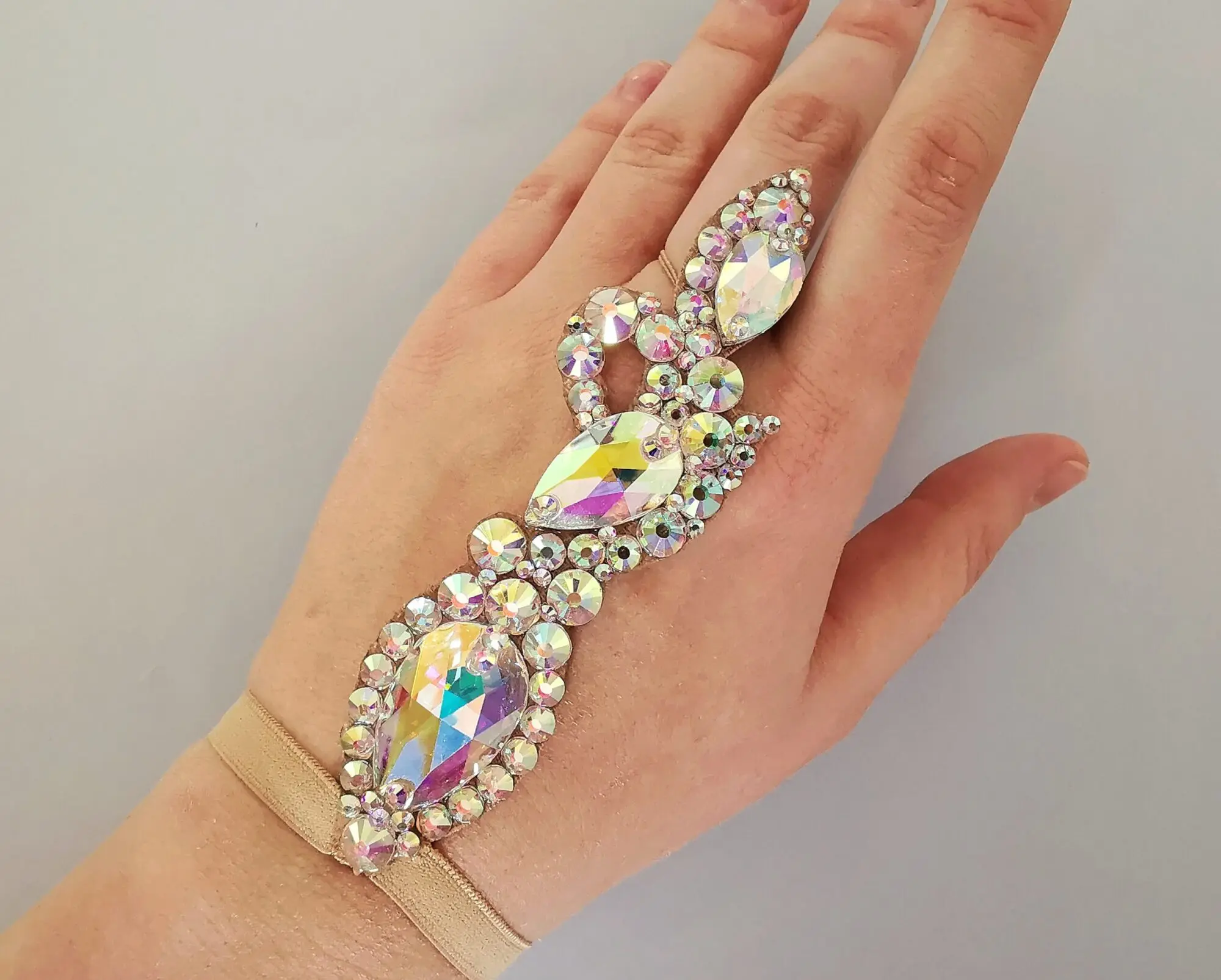 Crystal Clear bracelet, other colors | Online shop Alina Dance Jewelry