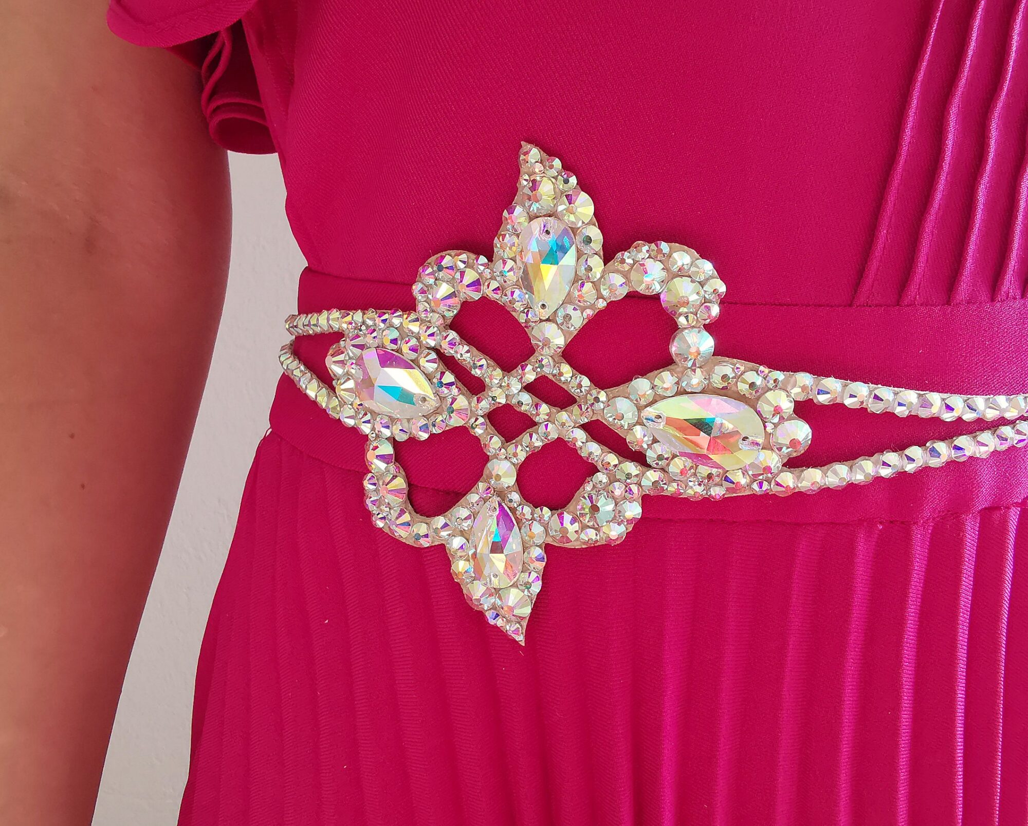 Stretchy belt, AB color | Online shop Alina Dance Jewelry