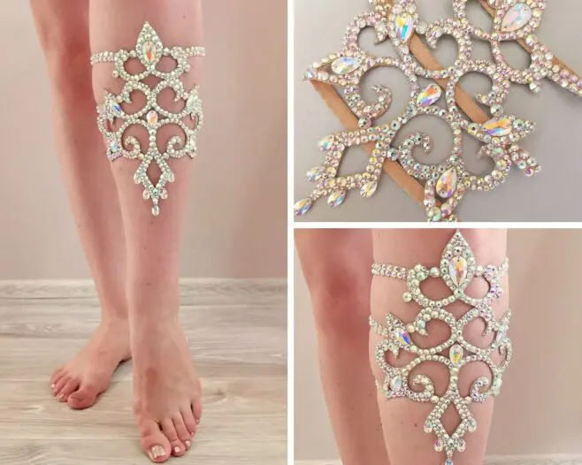 Leg jewelry, elastic | Online shop Alina Dance Jewelry