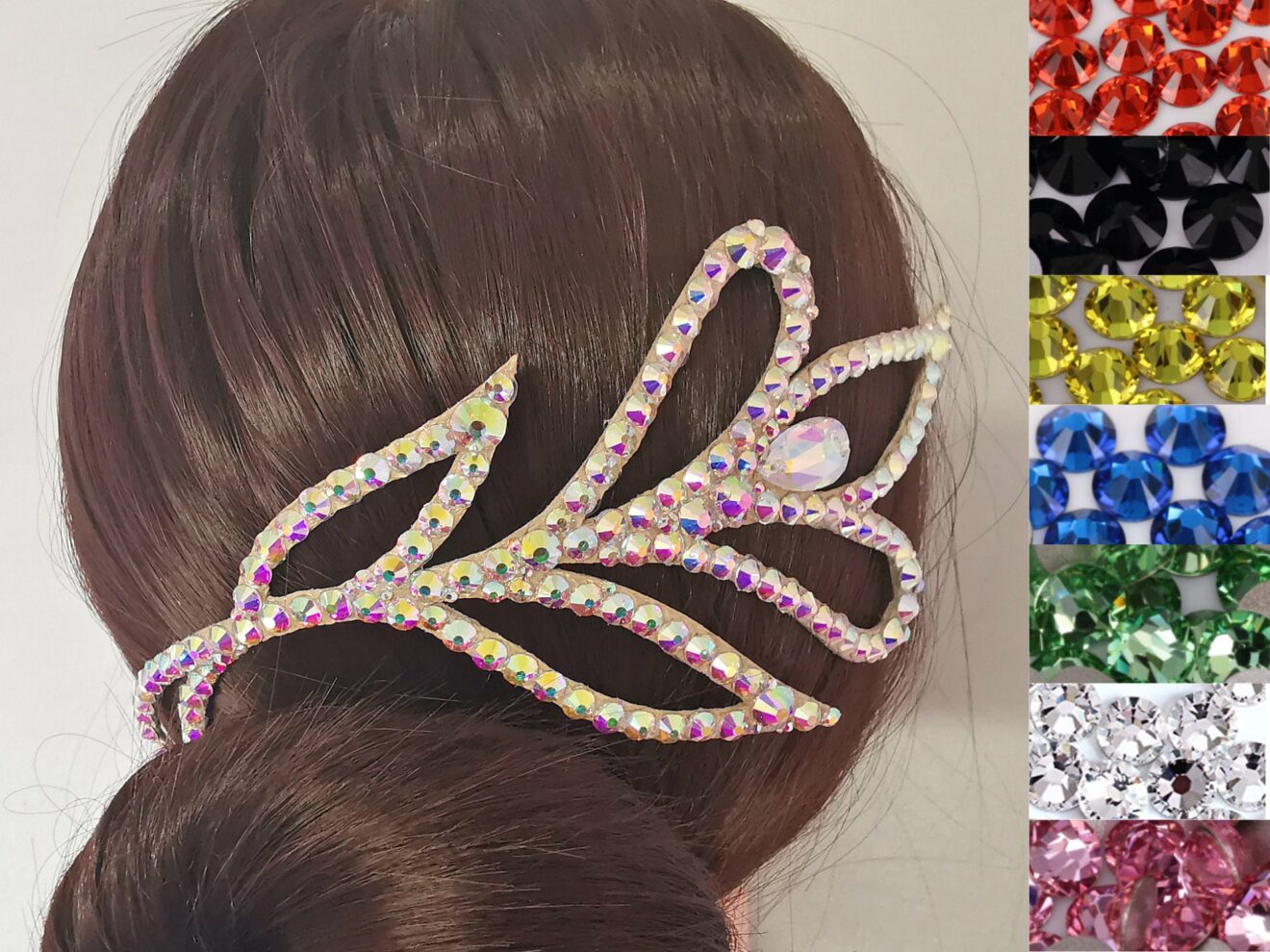 Hair part jewelry, center part | Online shop Alina Dance Jewelry