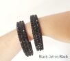 Bangle bracelet, 3 rows of stones, colors | Online shop Alina Dance Jewelry