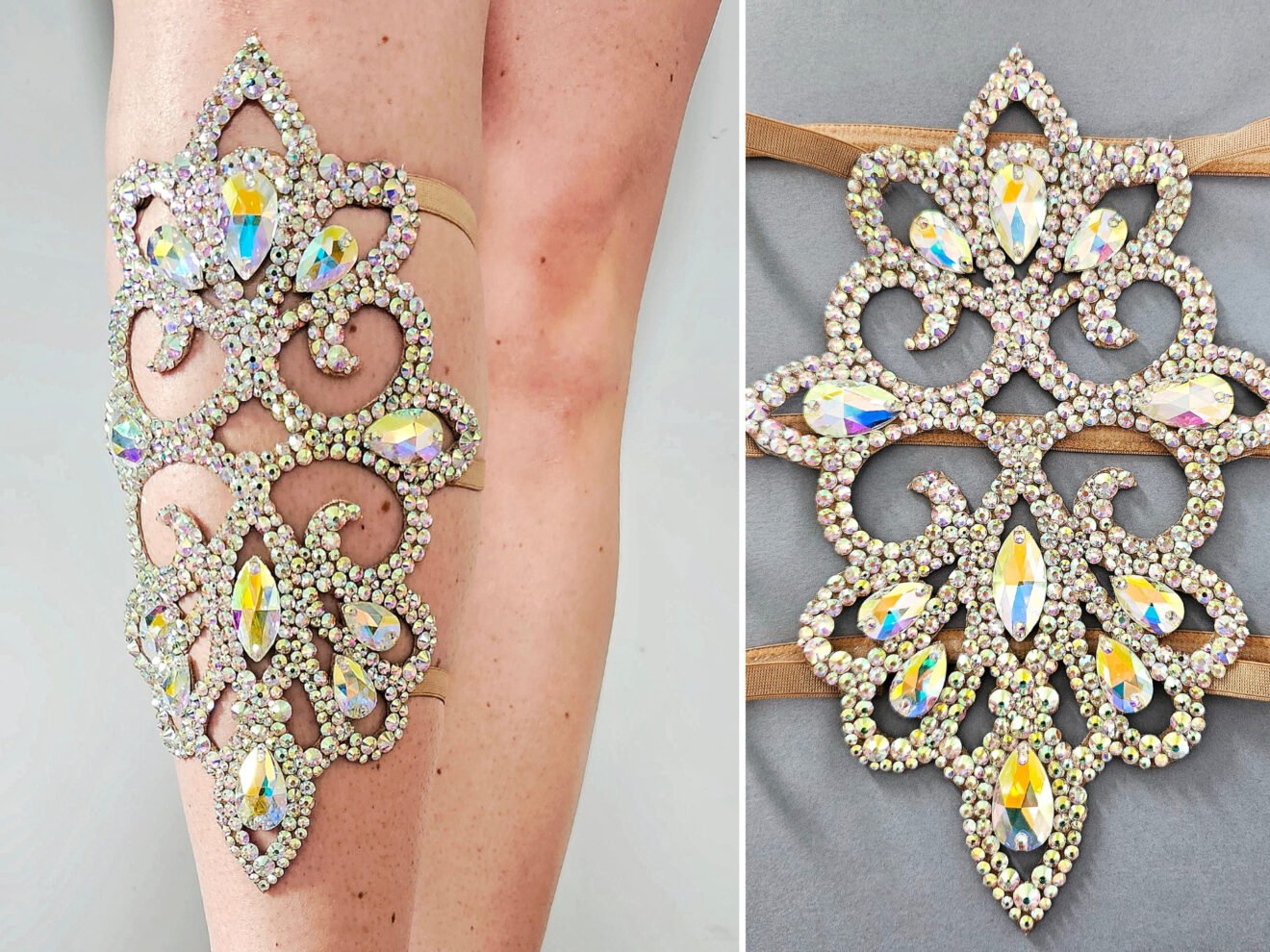 Leg jewelry, elastic | Online shop Alina Dance Jewelry