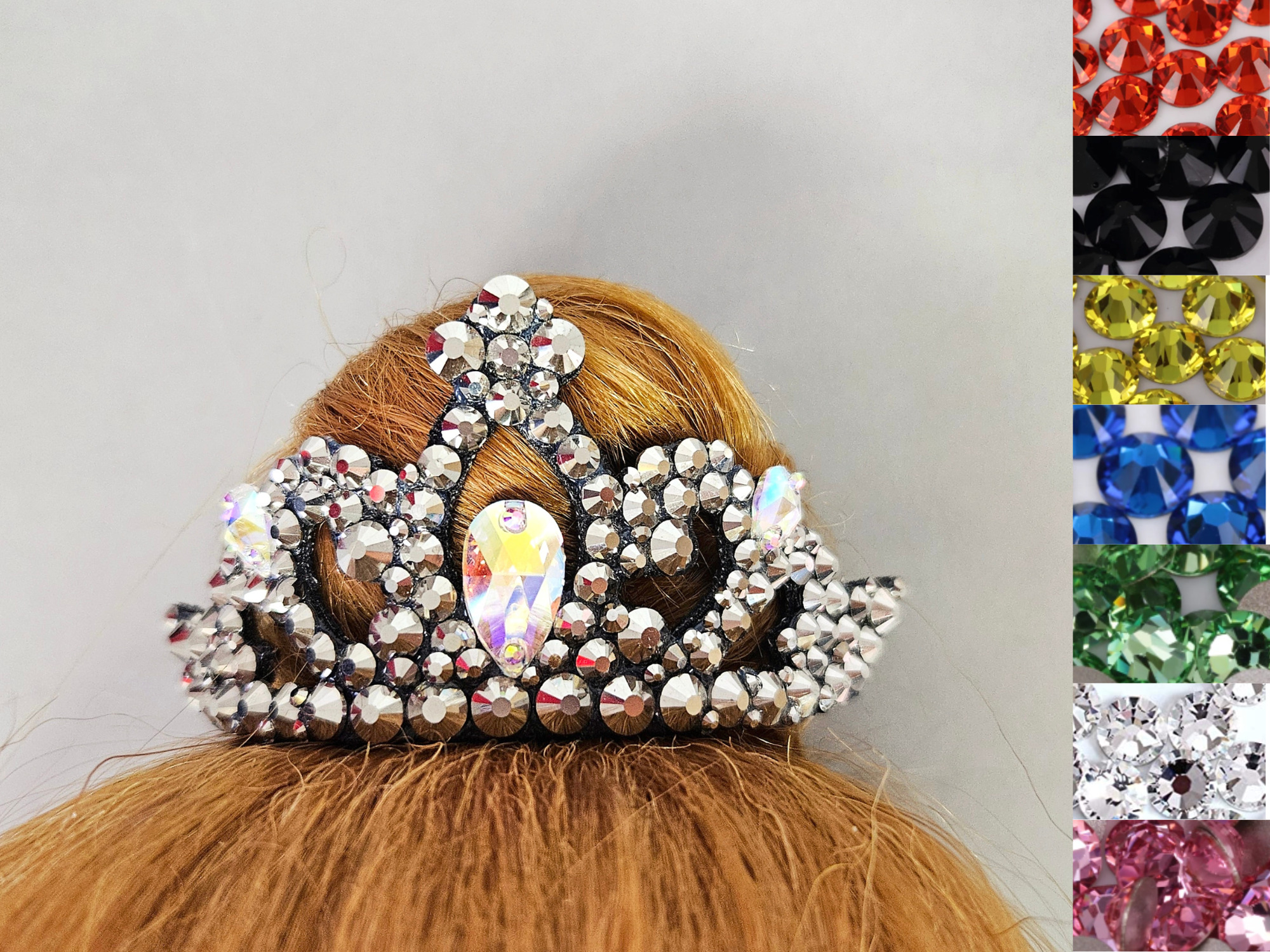 Hair bun crowns Archives | Online shop Alina Dance Jewelry